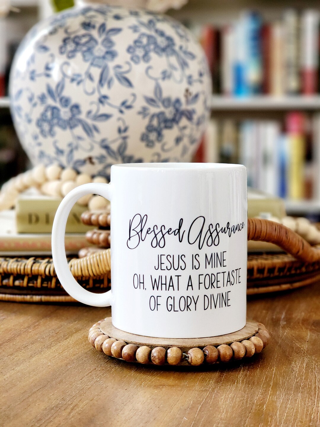 Blessed Assurance Hymn Christian Mug, Gift, Hostess Gift, Wedding ...