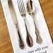 Table Manners Cocktail Napkins Set of 4 Cloth Cotton Fabric - Etsy