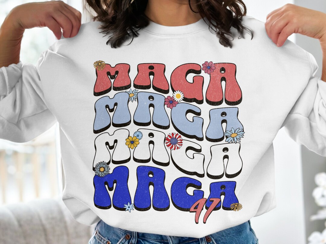 Retro MAGA 2024, President Trump 47 PNG, Varsity Shirt PNG, Trending ...