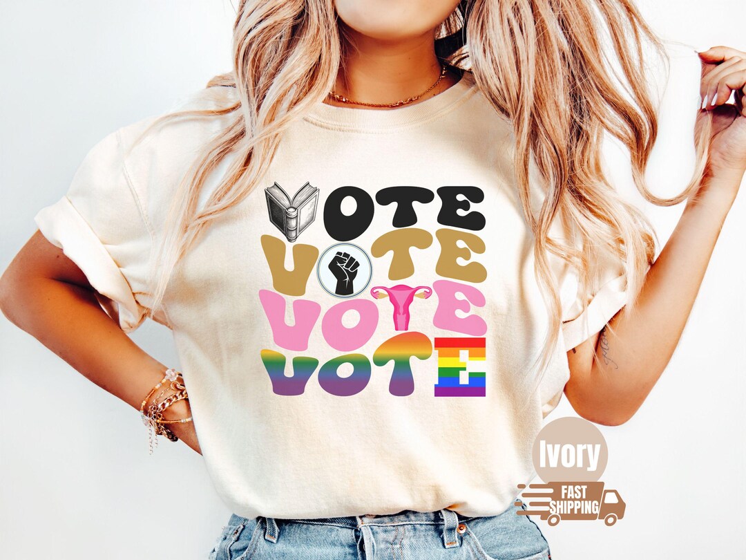 Election 2024 Shirt, LGBTQ Vote Shirt, Banned Books Shirt, Reproductive ...