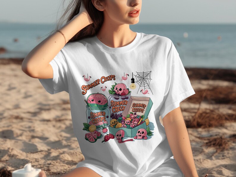 Summer Creeps Vintage Halloween Candy Jar Clipart, Summer Creeps, Cute ...