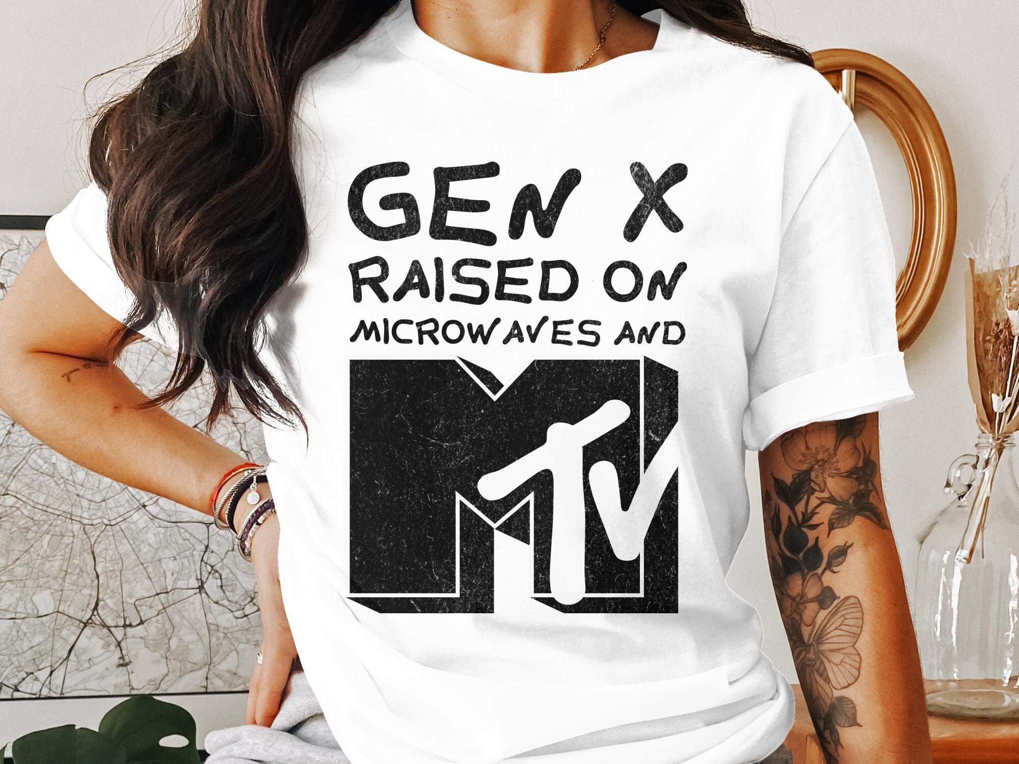 Generation X PNG, Raised on MTV Png, Gen X Png, Funny Gen X 80s Png ...