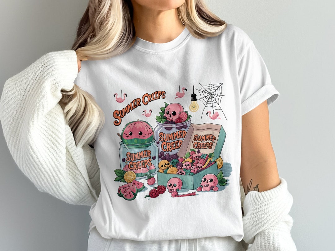 Summer Creeps Vintage Halloween Candy Jar Clipart, Summer Creeps, Cute ...