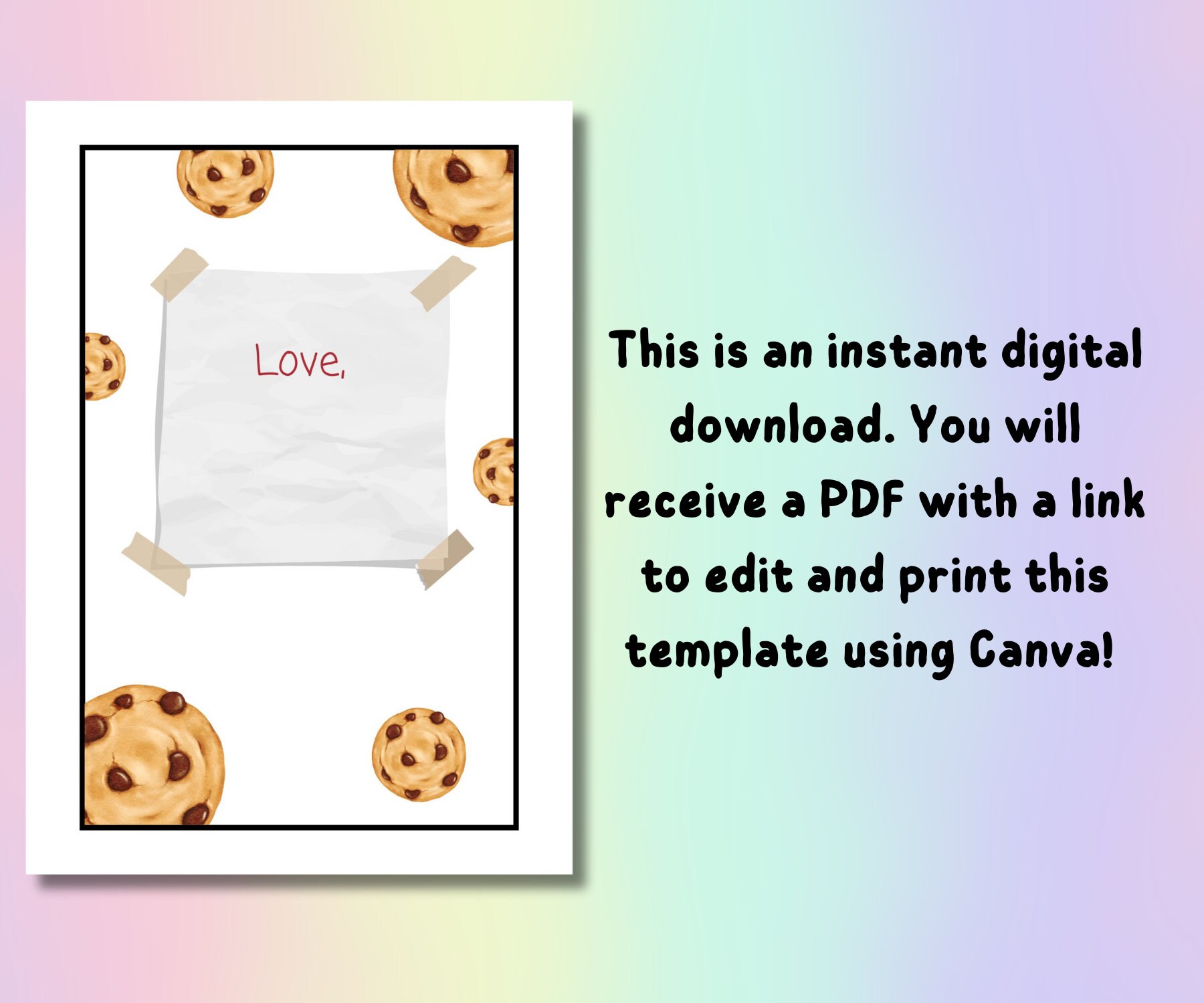 If You Give Your Grandpa a Cookie Book Template | Grandpa Appreciation ...