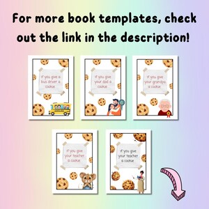 If You Give Your Dad a Cookie Book Template | Father's Day Gift ...