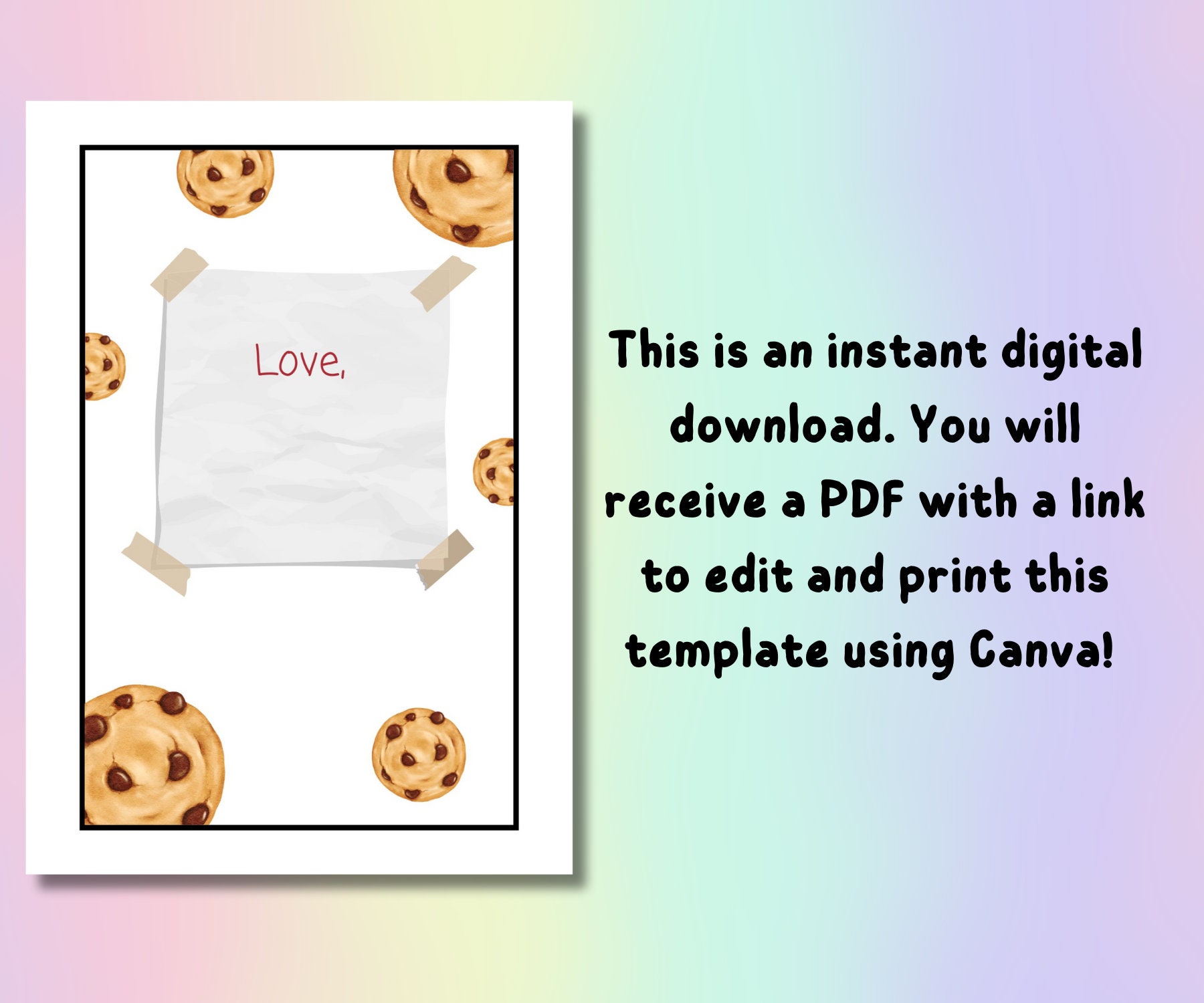 If You Give Your Dad a Cookie Book Template Father's Day Gift ...