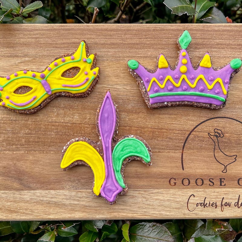 Mardi Gras Cookies - Etsy