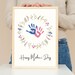 Mother's Day Craft Floral Wreath Handprint Art Wildflowers Footprint ...