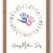 Mother's Day Craft Floral Wreath Handprint Art Wildflowers Footprint ...