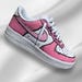 Hand Painted Nike Air Force 1 AF1 Pink Comic Book Children Adults - Etsy