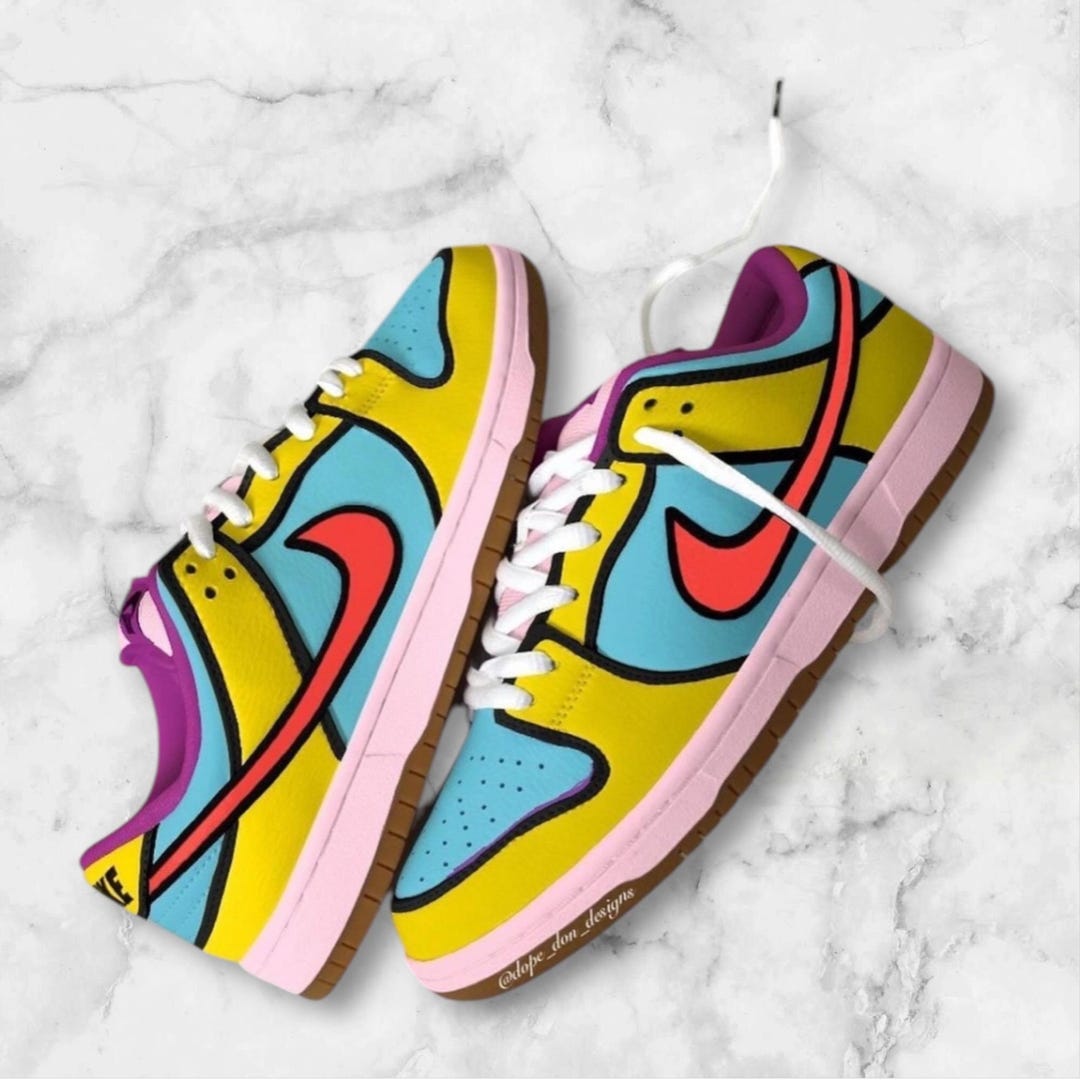 Hand Painted Nike Air Force 1 Low Dunks - Etsy