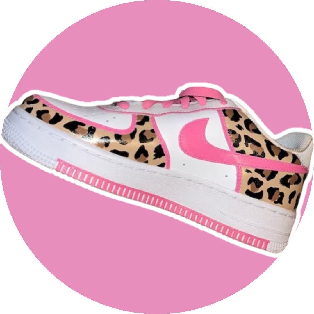 Hand Painted Nike Air Force 1 Low Dunks Leopard Print Unique AF1 - Etsy
