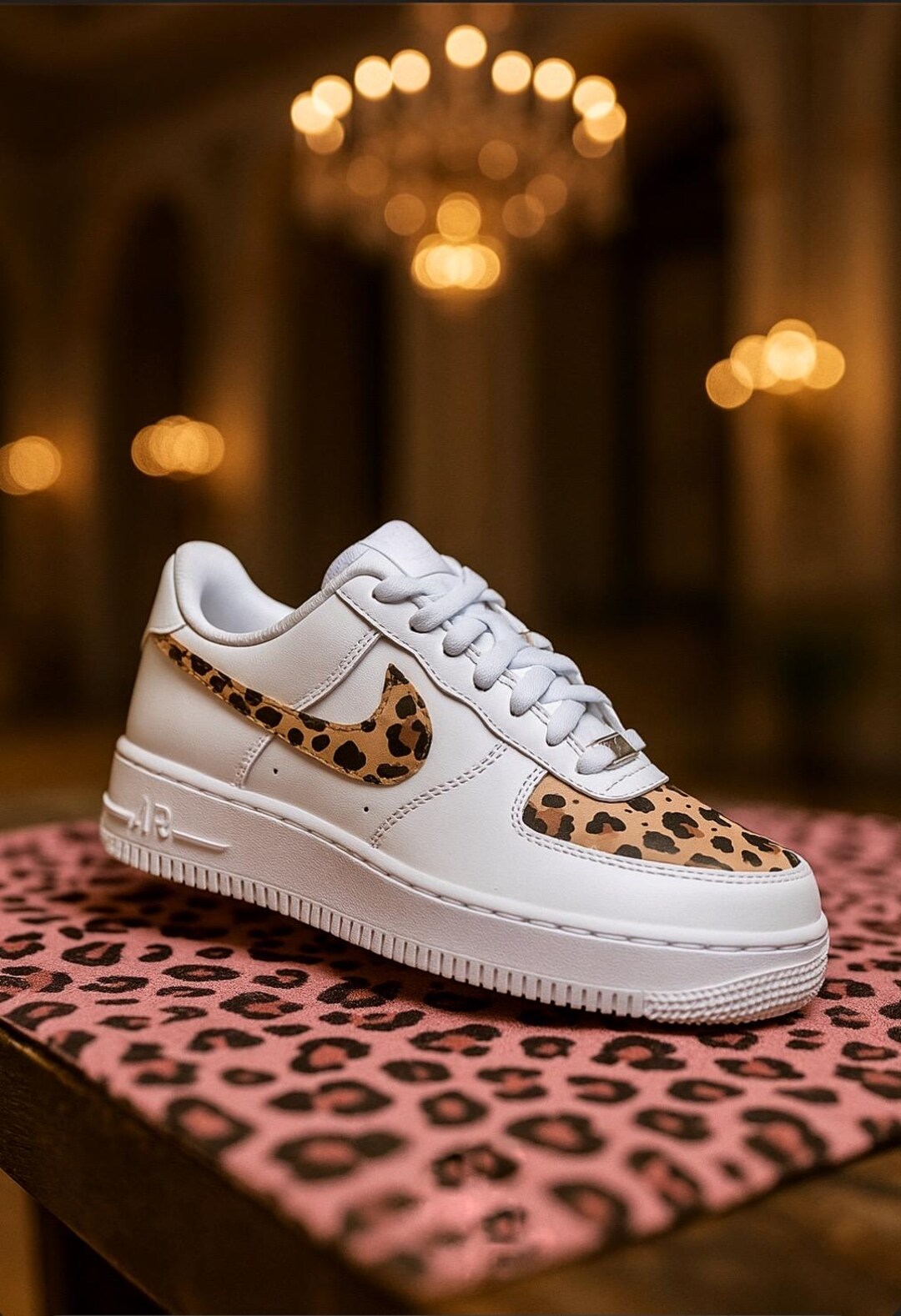 Leopard Print Nike Air Force 1 | Custom Animal Print AF1 Shoes | Hand ...