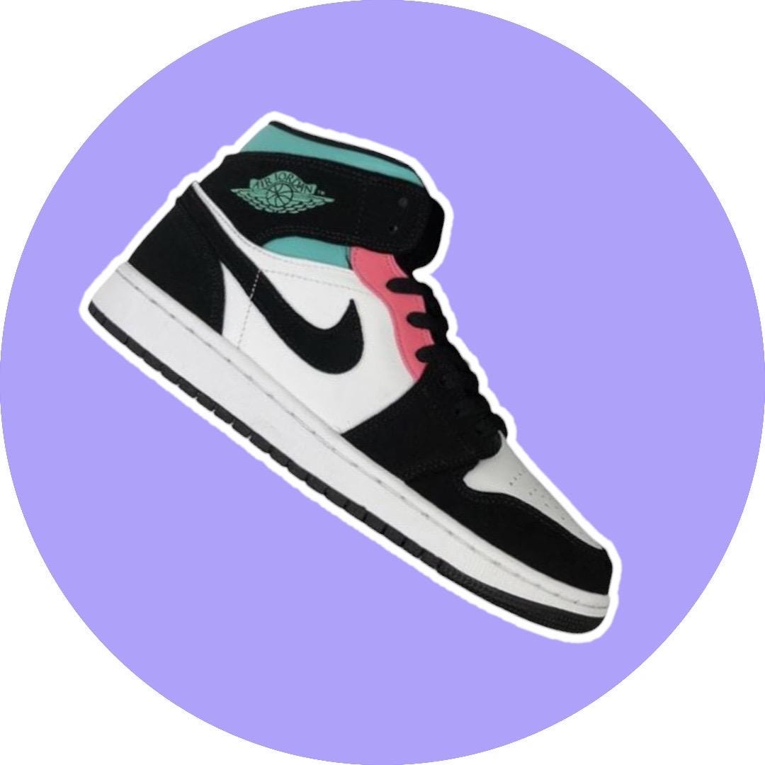 Custom Painted Nike Air Jordan 1 Mid | Hand-painted Jordan Sneakers ...