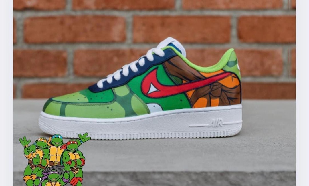 Teenage Mutant Ninja Turtles TMNT Hand Painted Nike Air Force 1 Low ...