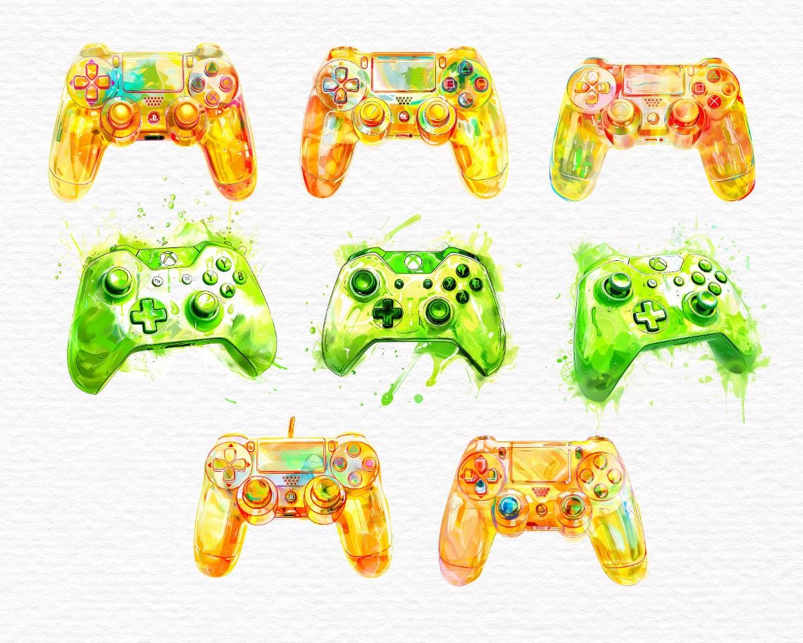Game Controller Clipart Digital Download High Quality, Childrens ...