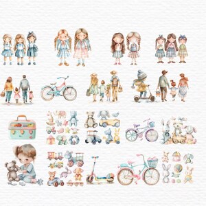 Watercolor Clipart Daily Routine, Visual Schedule, Daily Routine Cards ...