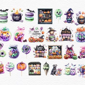 Halloween Candy Shop Clipart, Halloween Food Png, Halloween Clipart ...