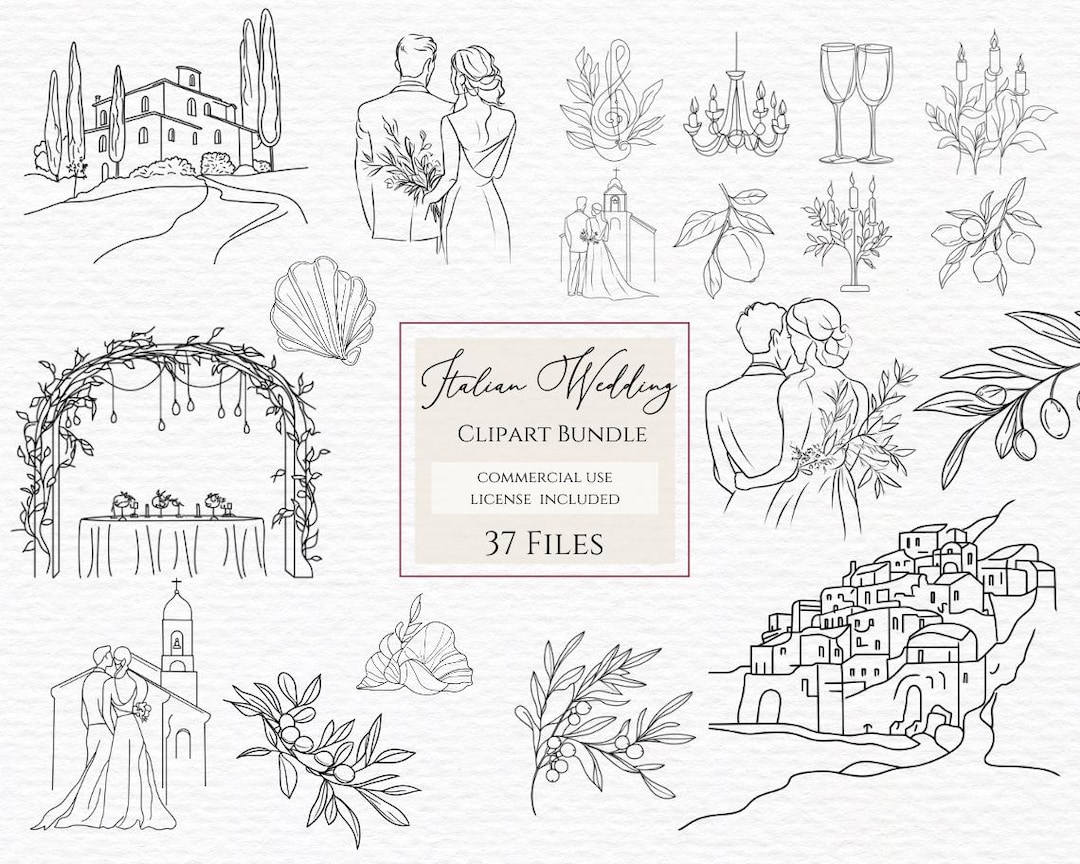 Wedding line art 60 photos - Astyledwedding.com
