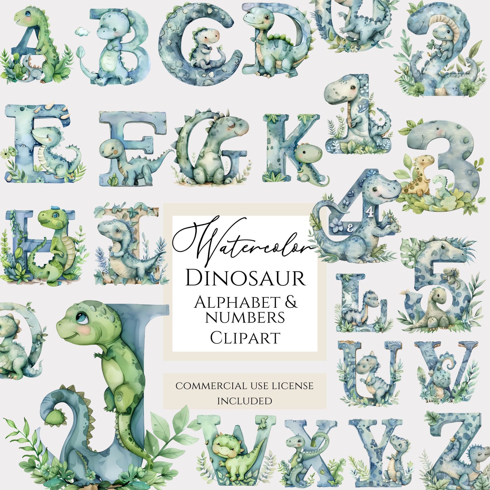Cute Dino Alphabet Clipart Bundle Transparent PNG, Bundle Clipart ...