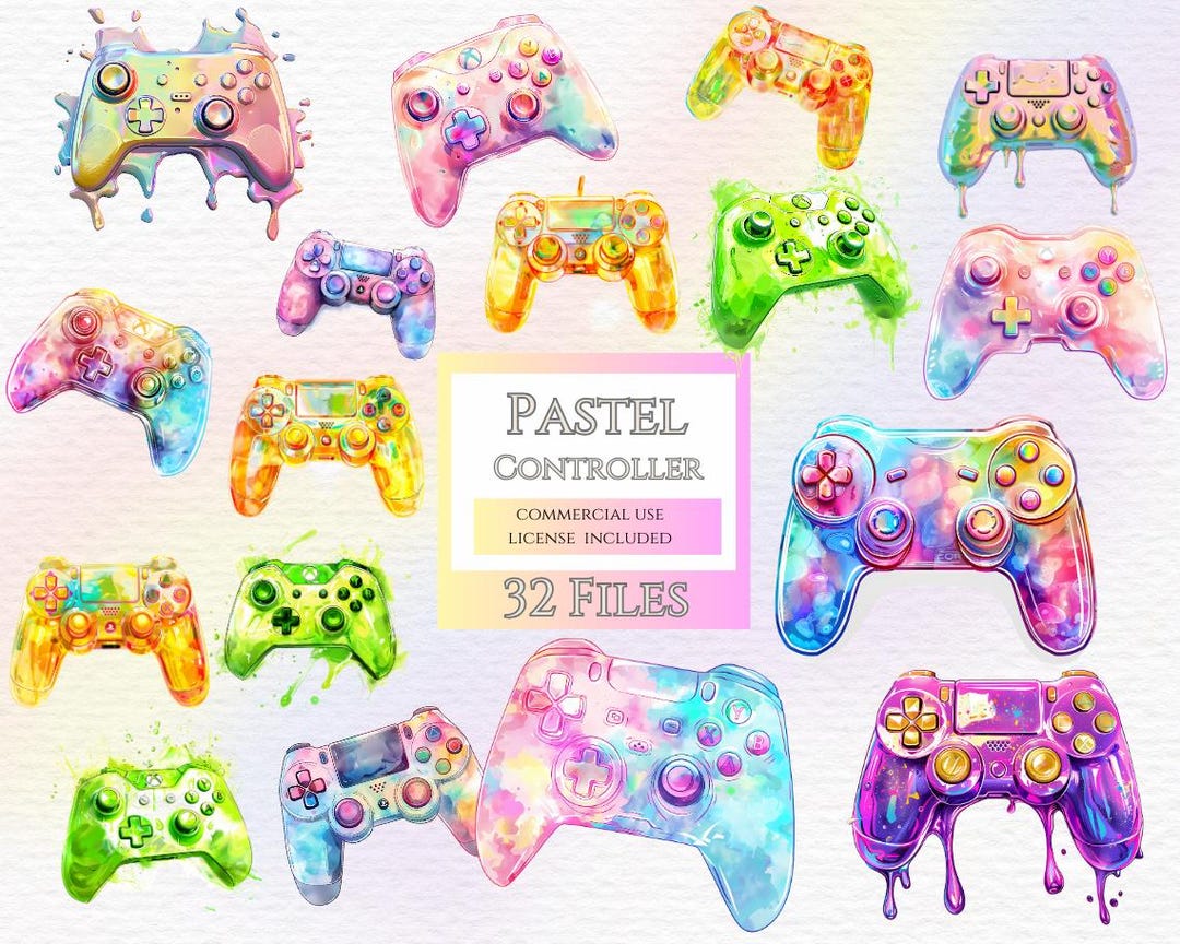 Game Controller Clipart Digital Download High Quality, Childrens ...