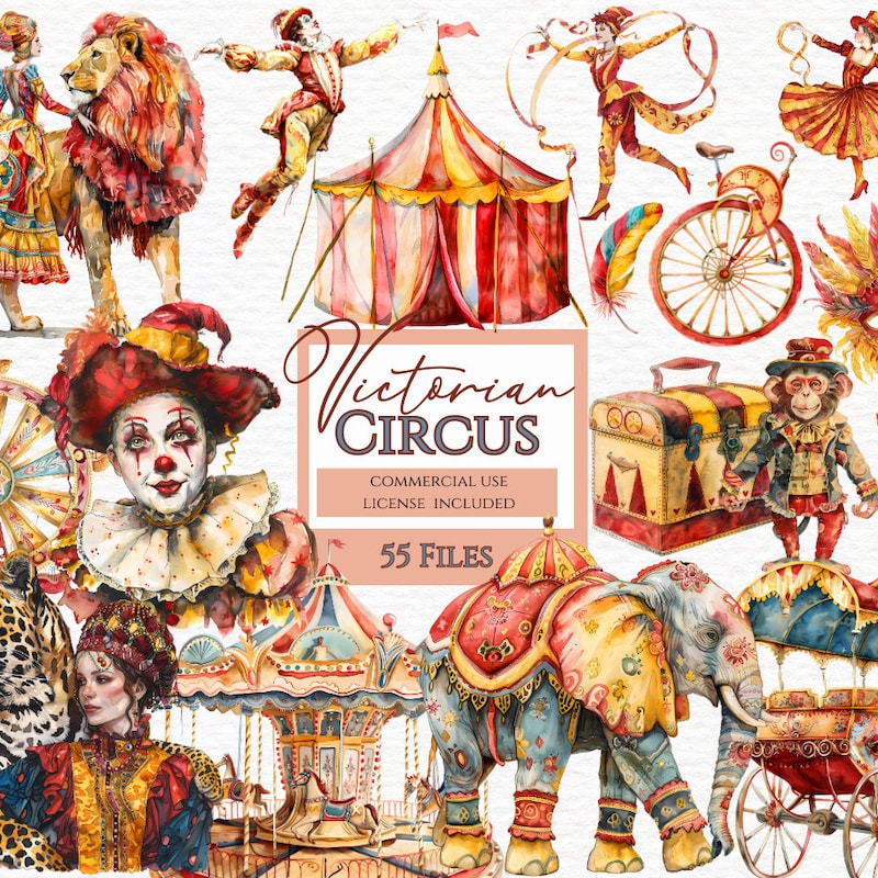 Adult Circus Clipart - Etsy