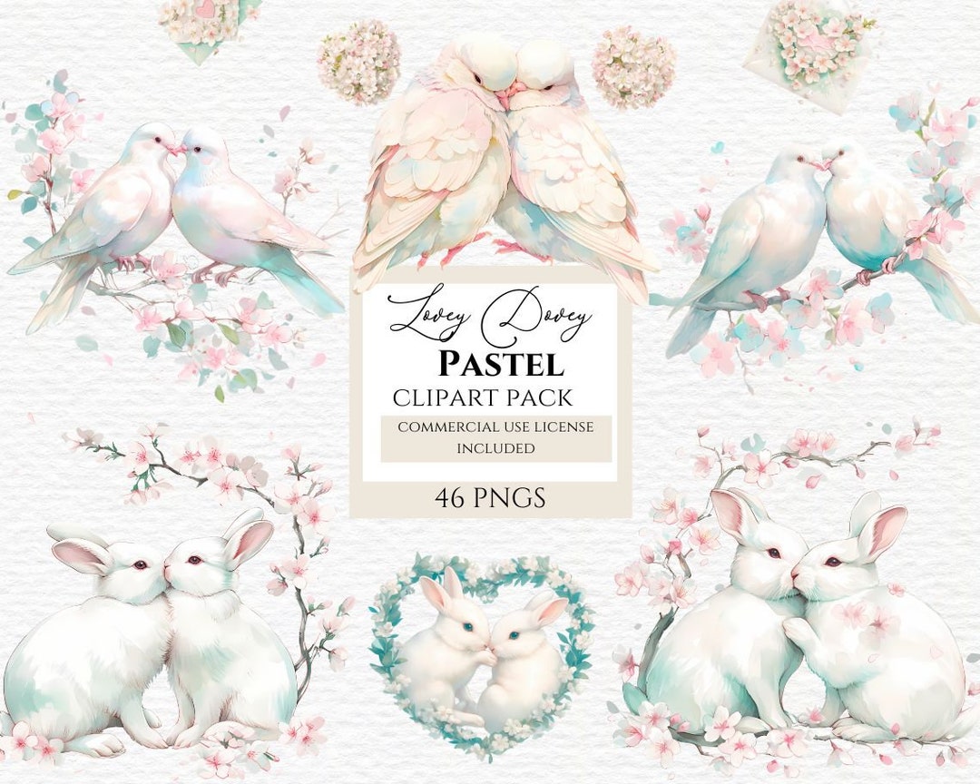 Love Birds Clipart Png, Valentine Watercolor Clipart Png, Couple Birds ...