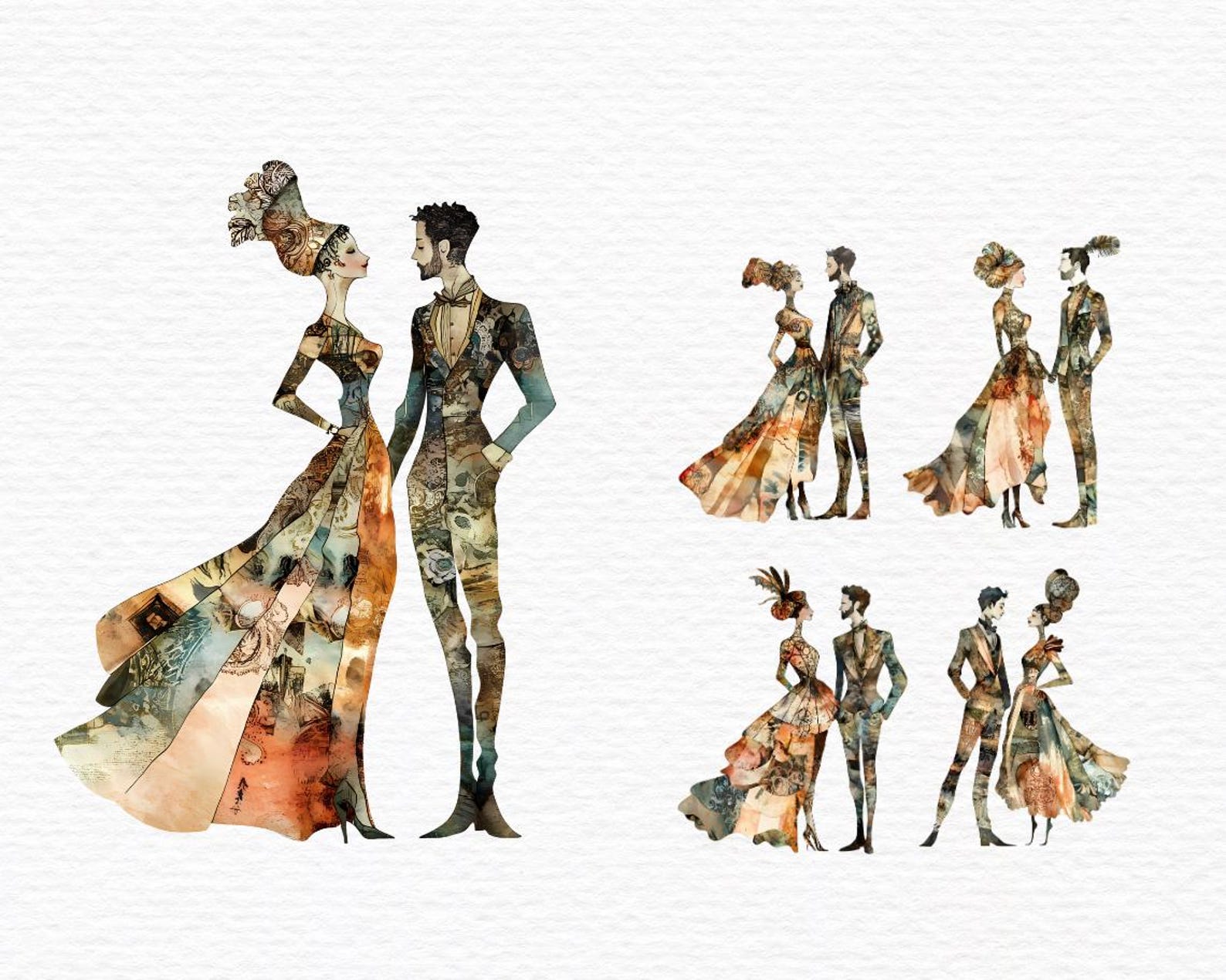 Peculiar Clipart,peculiar People Png,quirky People Png,set Whimsical ...