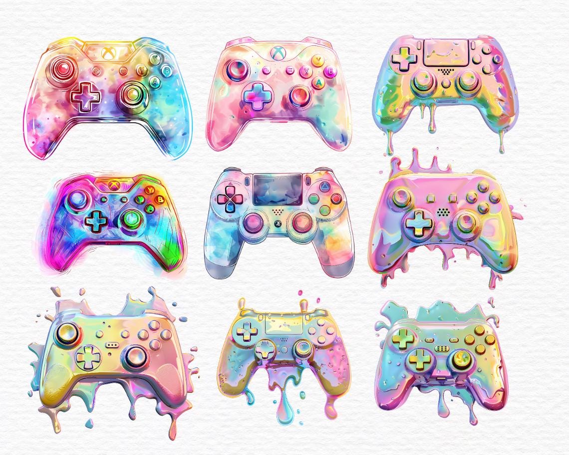 Game Controller Clipart Digital Download High Quality, Childrens ...