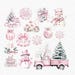 Pink Winter Wonderland Clipart,holiday Clipart,winter Clipart,cute ...