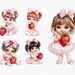 Cute Strawberry Baby Girl Clipart, Strawberries Clipart, Pink Bow ...