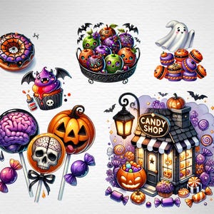 Halloween Candy Shop Clipart, Halloween Candy Land, Halloween Candy ...