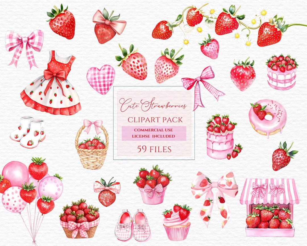 Berry Sweet Baby Shower Clipart, Watercolor Clipart, Berry First ...