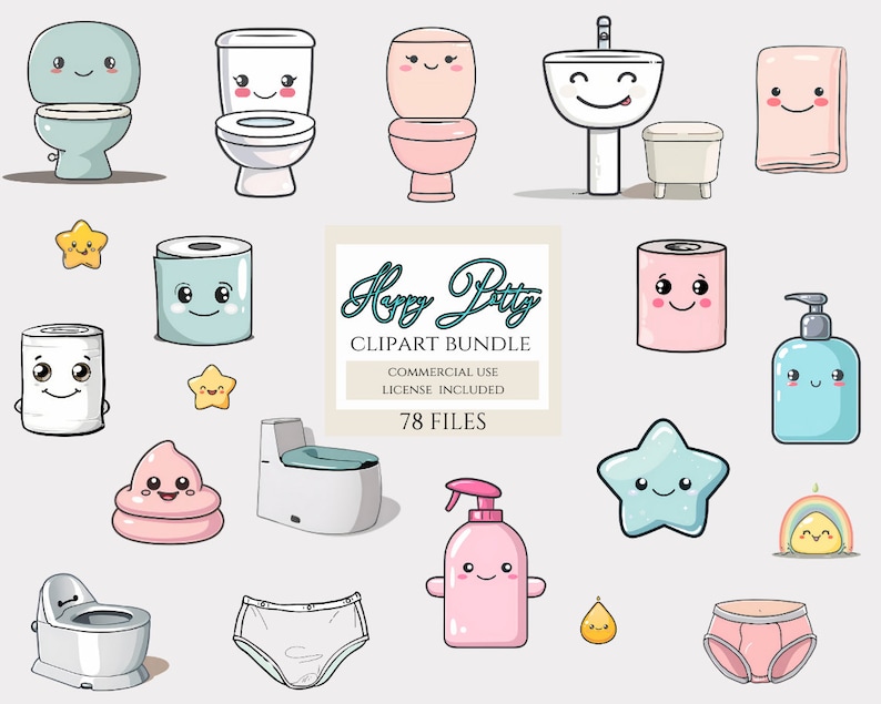 Potty Training Clipart, Toilet Training, Potty Training Chart, Potty ...