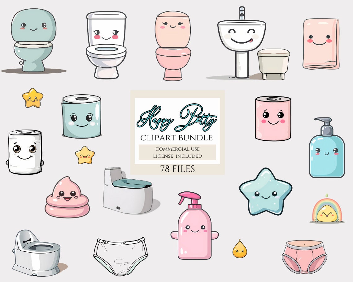 Potty Training Clipart, Toilet Training, Potty Training Chart, Potty ...