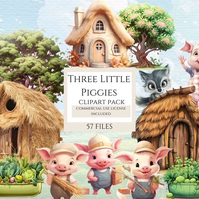 Three Little Pigs - Etsy