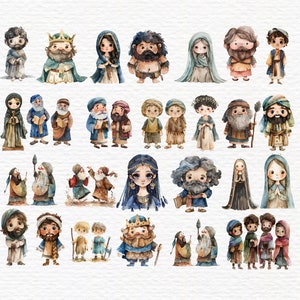 Biblical Characters Clipart, Bible Character, Christian Clipart, Sunday ...