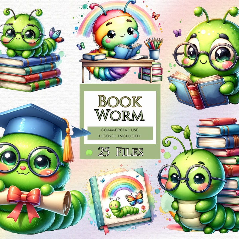 Clipart of Worm - Etsy