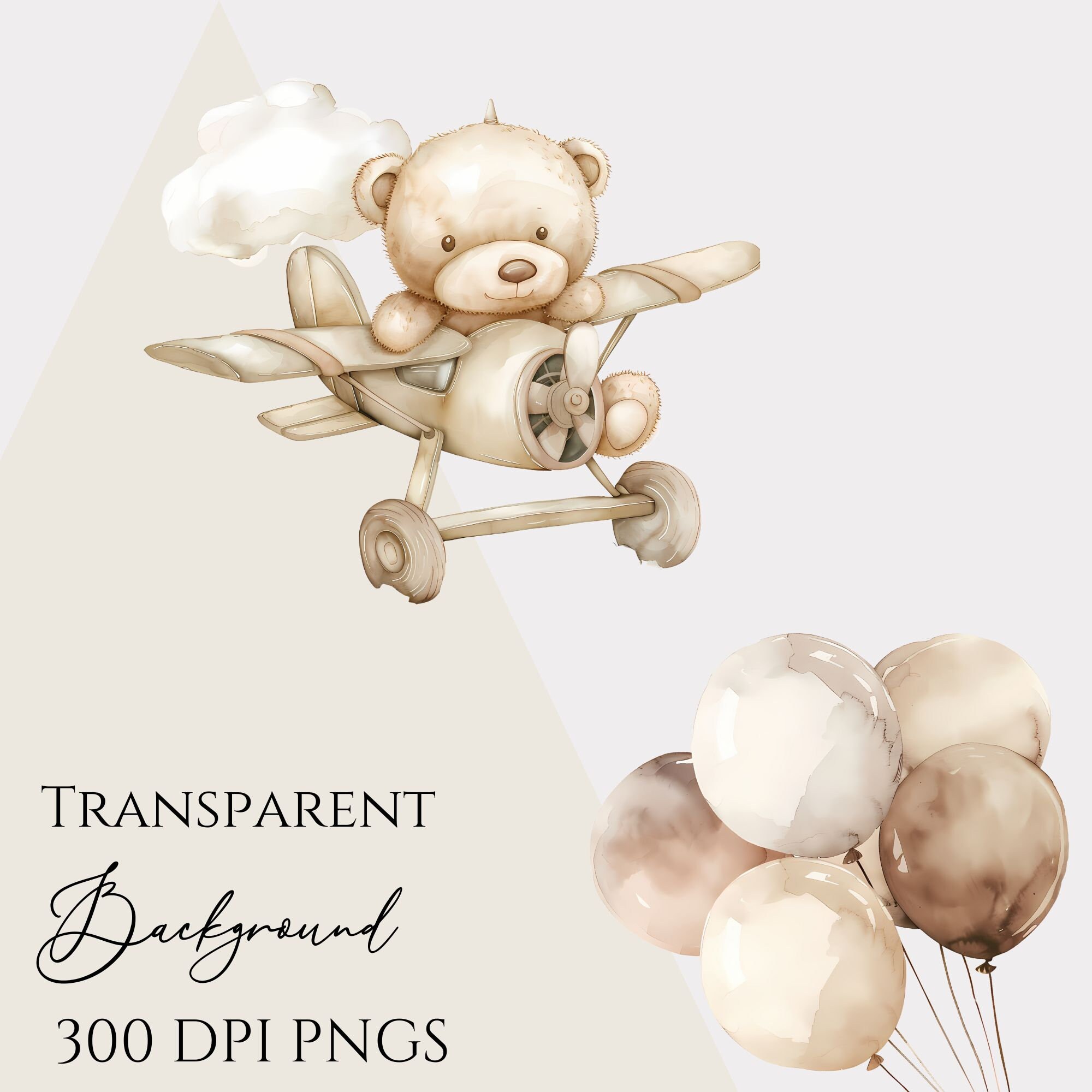 Flying Bear Clipart, Cute Teddy Bears Pngs. Learn More in Description ...