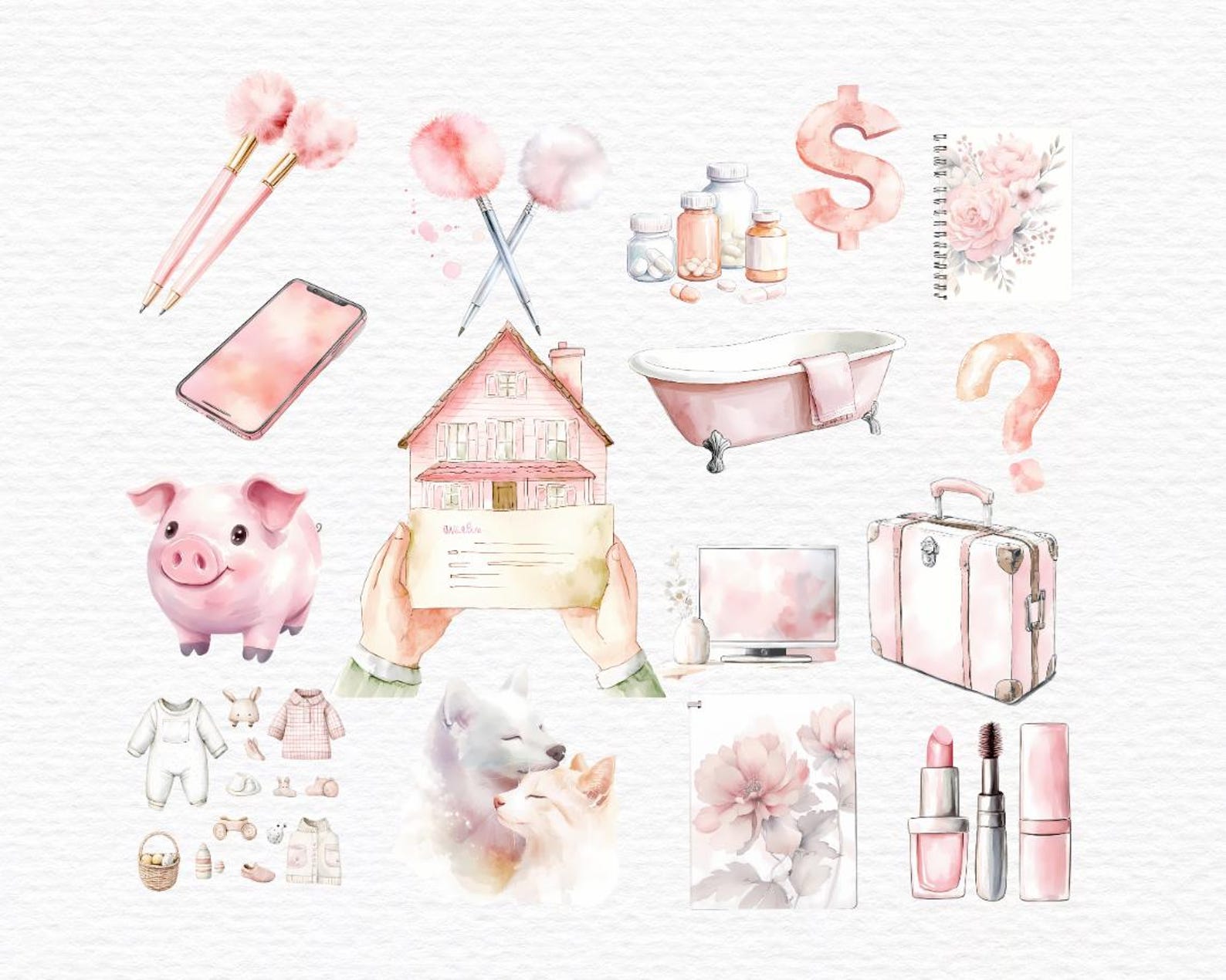 Watercolor Budget Clipart. Become a Boss With Budgeting and Finance ...