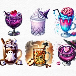 Halloween Cocktail Clipart,halloween Party Png,pumpkin Spice Png ...