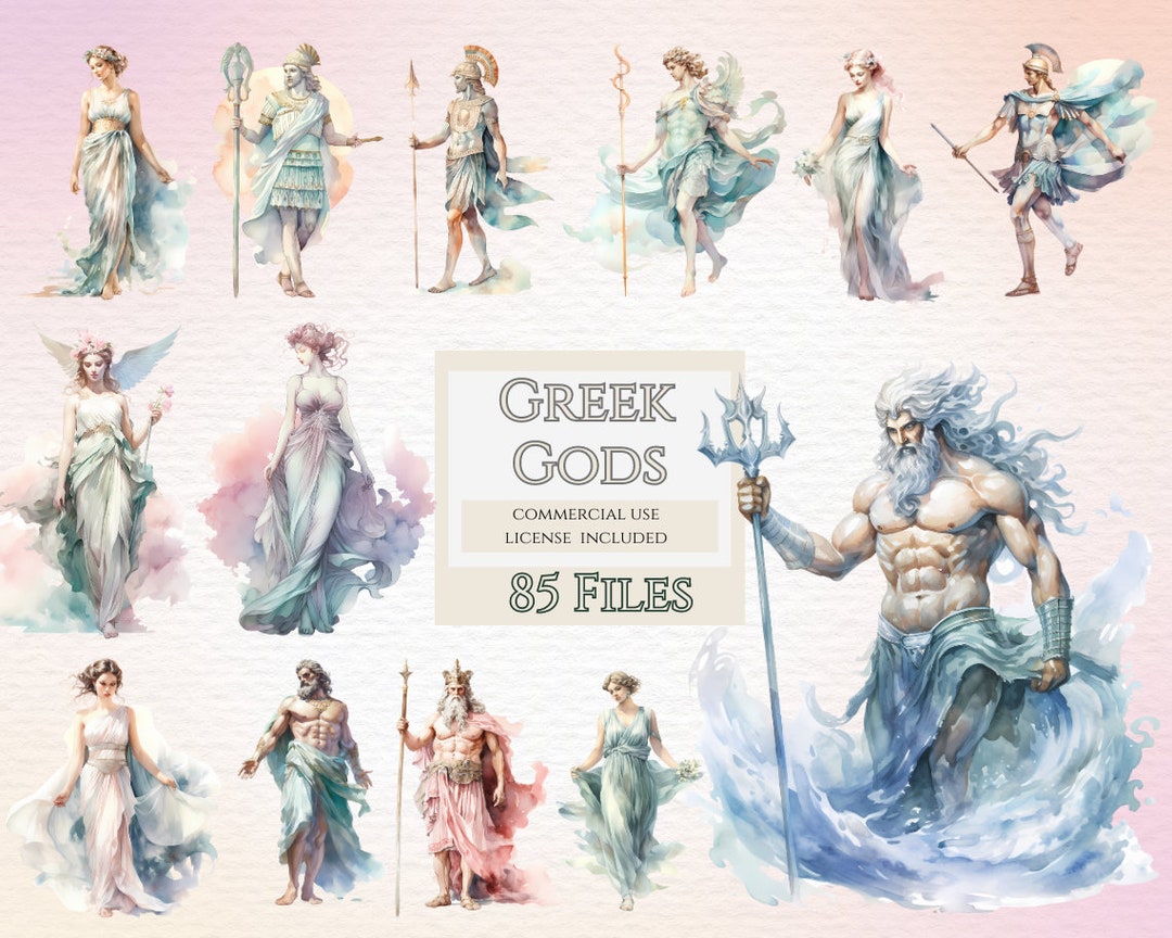 Greek Gods and Goddesses Clipart, Mythology Clipart, Clipart, Fantasy ...