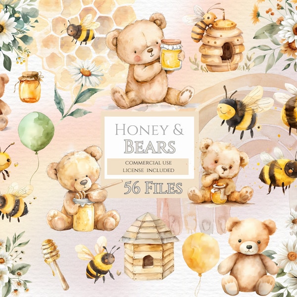 Honey Bee Bear - Etsy