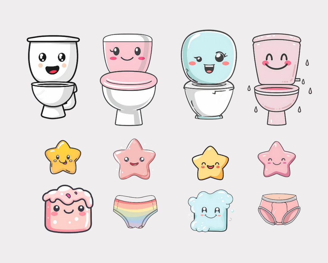 Potty Training Clipart, Toilet Training, Potty Training Chart, Potty ...