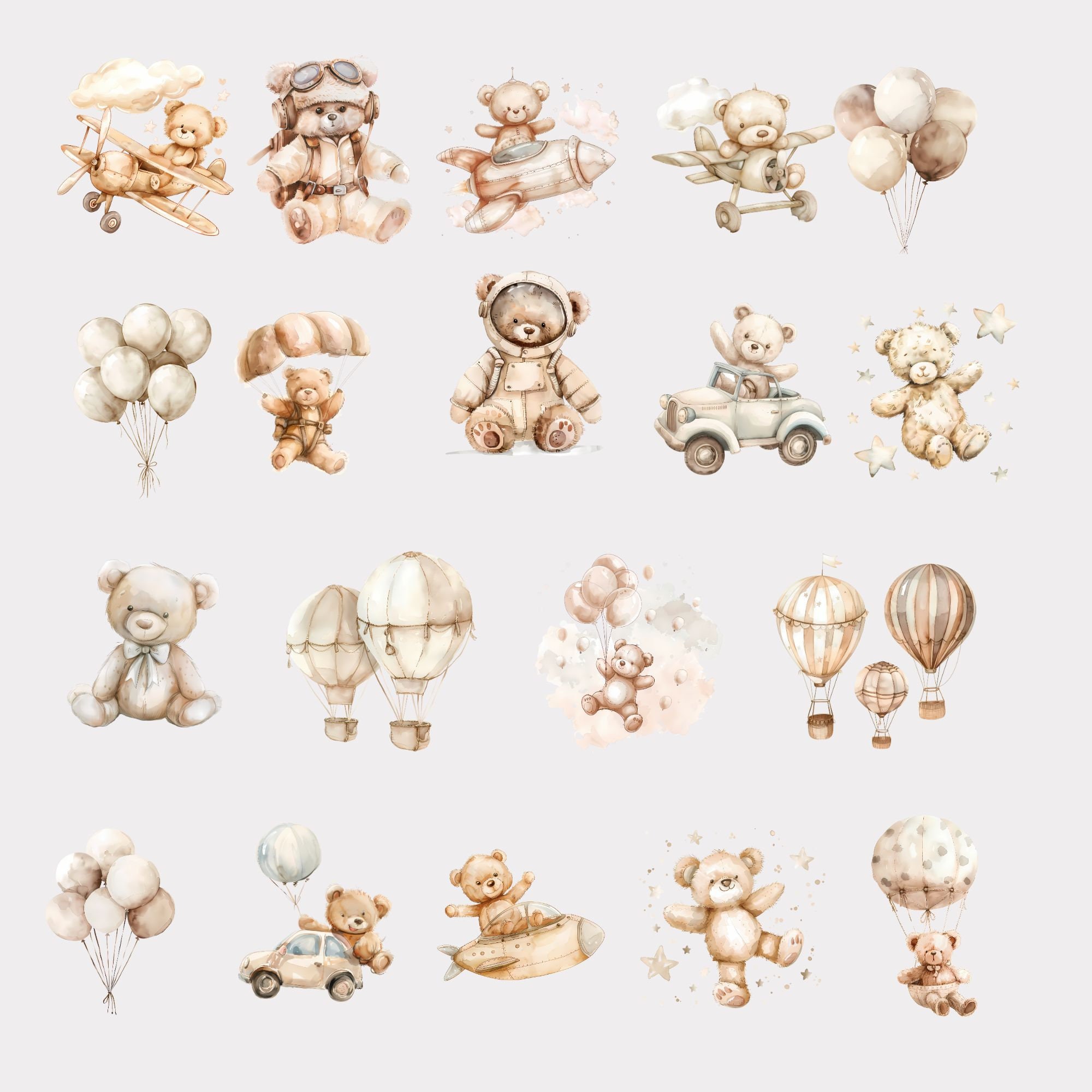 Flying Bear Clipart, Cute Teddy Bears Pngs. Learn More in Description ...