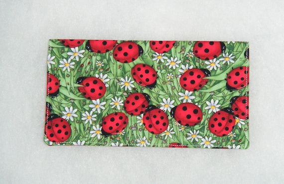 Checkbook Cover Ladybugs | Etsy