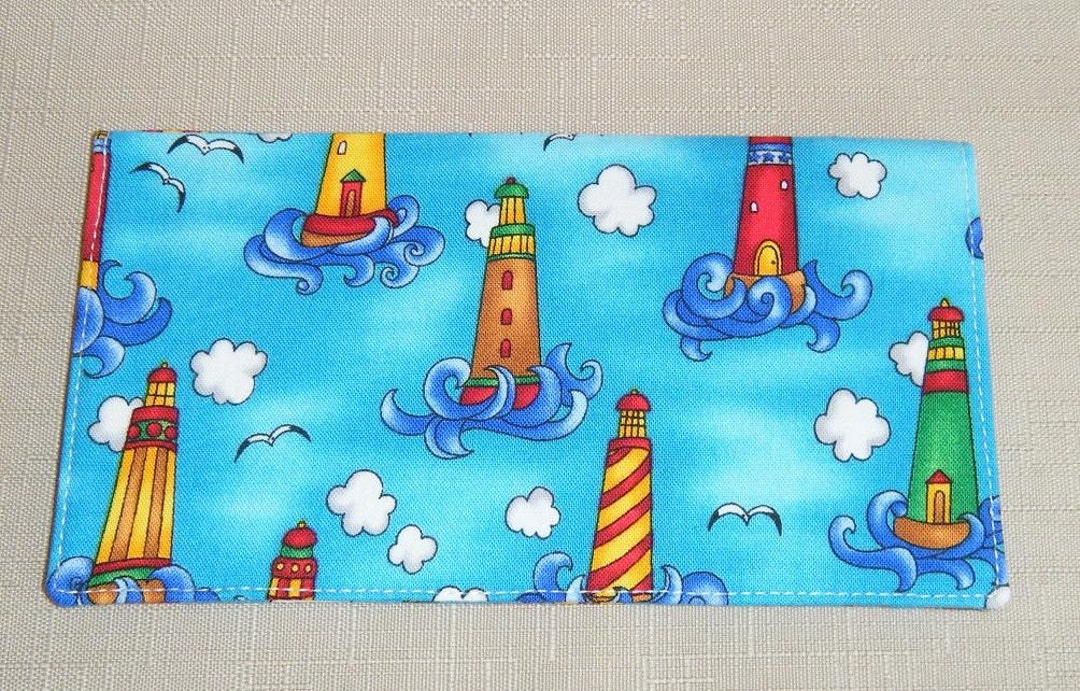 Checkbook Cover - Lighthouses - Etsy
