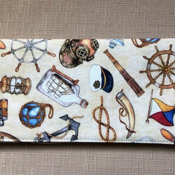 Nautical Checkbook Cover - Etsy