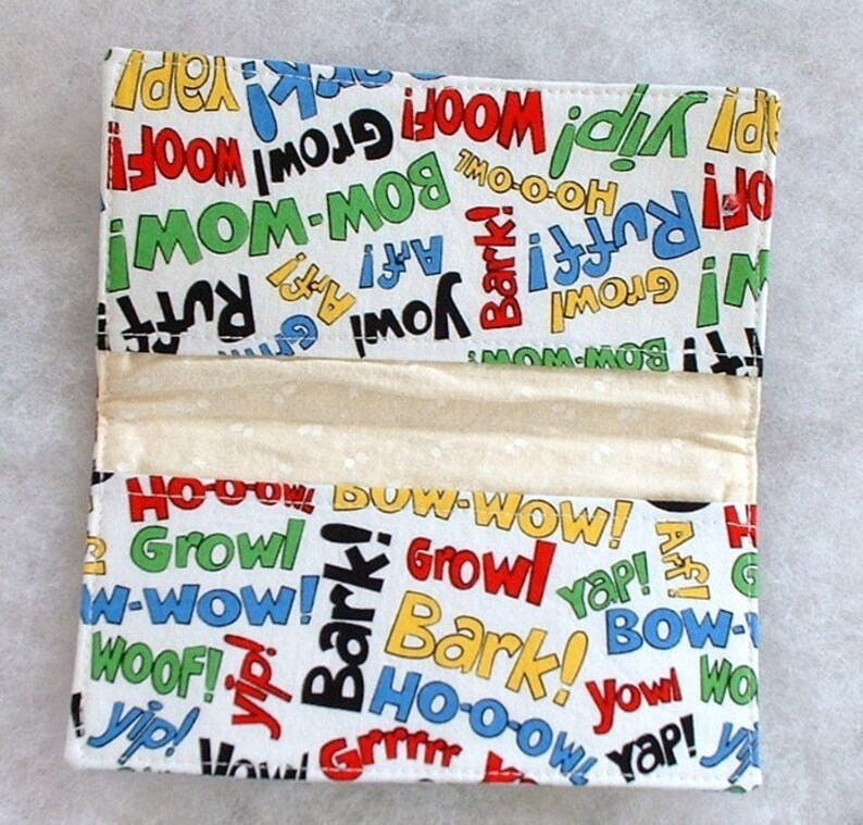 Checkbook Cover Dog Talk - Etsy