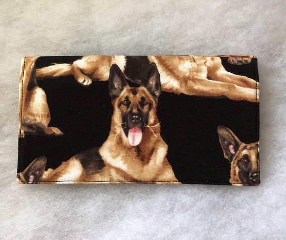 German Shepherd Checkbook Cover - Etsy